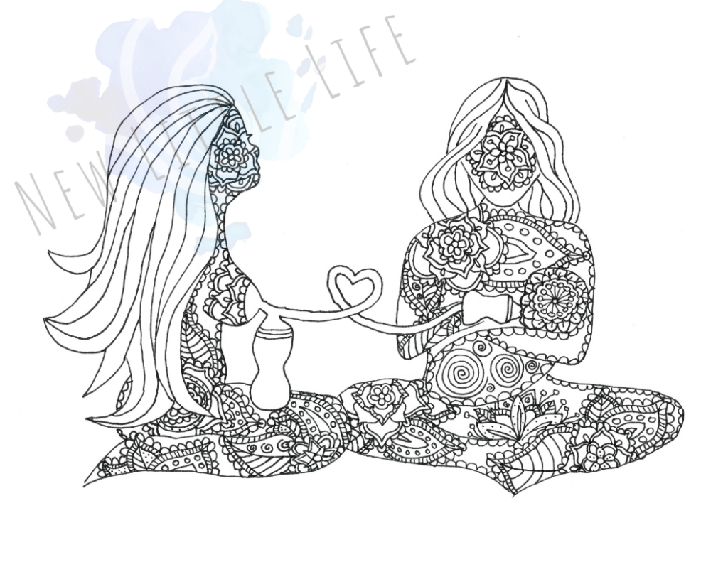 Milk Donor Mom – Breastfeeding Coloring Page – New Little Life Store